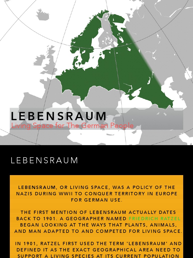 Lebensraum: Living Space For The German People | PDF | Nazi Germany ...