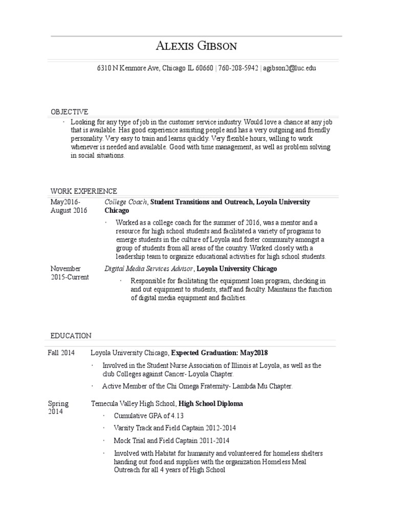 Resume Template | PDF