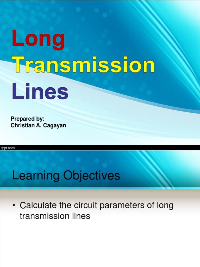 Long Transmission Lines | PDF | Electric Power Transmission ...