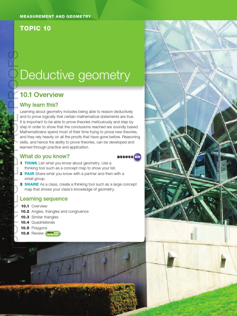 Chapter 4: Deductive Geometry | PDF | Rectangle | Triangle