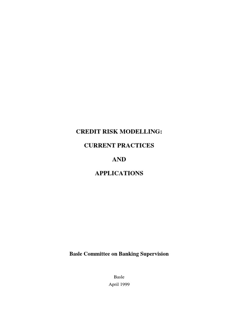 Credit Risk Modelling Practices Overview | PDF | Credit Rating | Credit ...