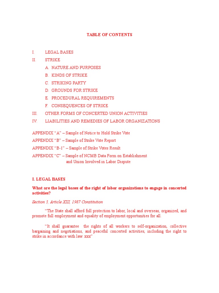 Right To Strike Labor Edited | PDF | Strike Action | Lockout (Industry)