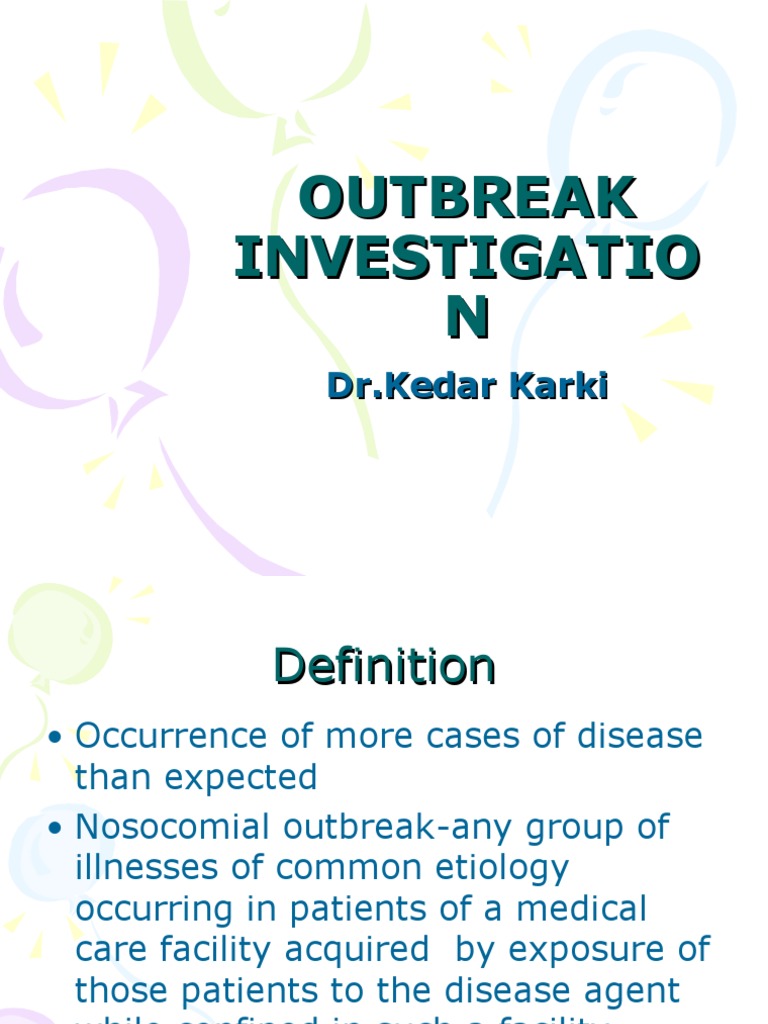 Outbreak Investigation Steps Overview | PDF | Cohort Study | Outbreak