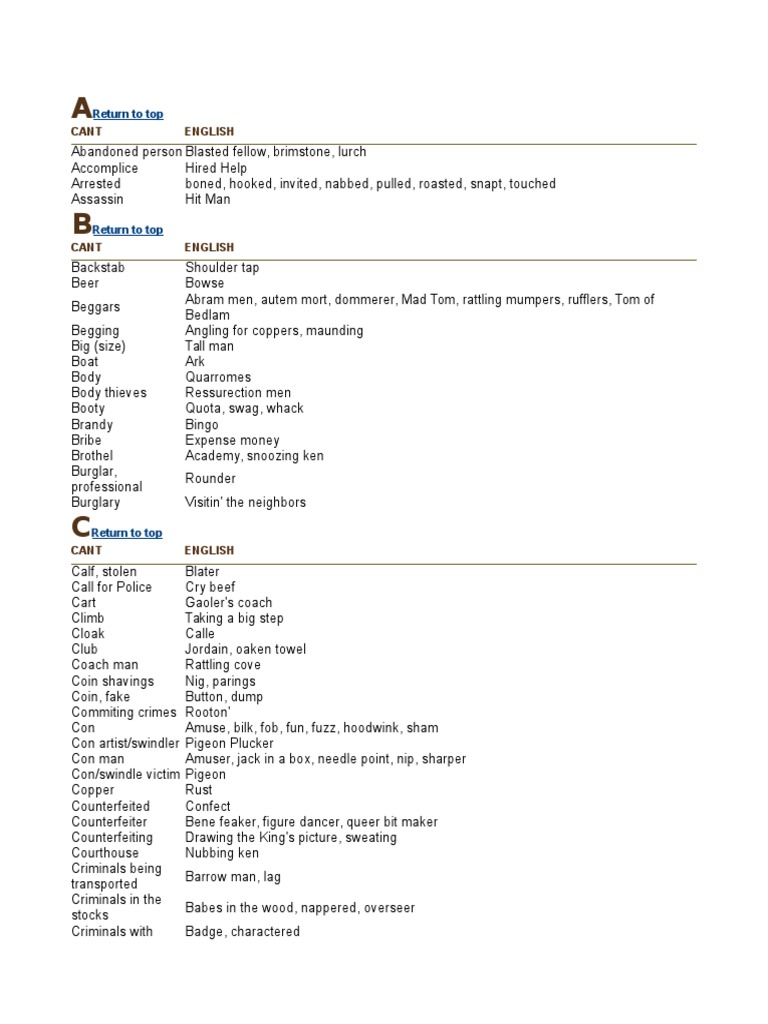 Thieves Cant | PDF | Theft | Violence