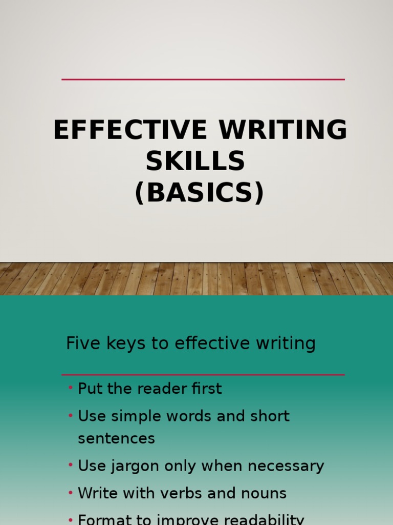 EFFECTIVE Writing Skills | PDF | Syntax | Syntactic Relationships