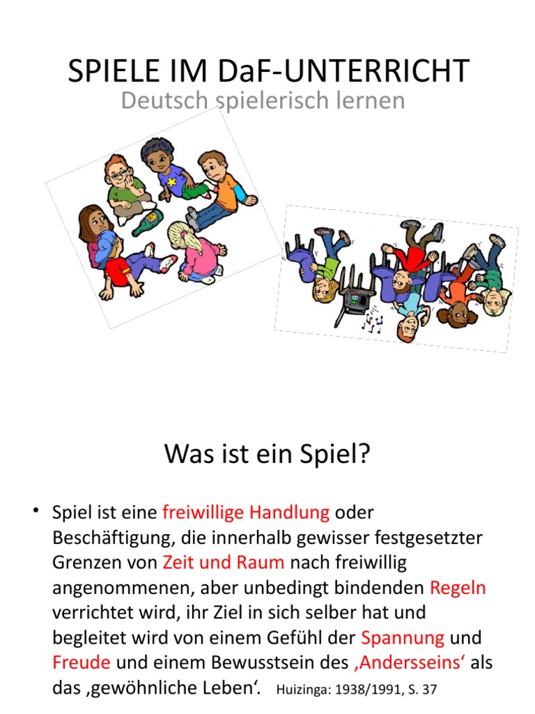 Spiele Im Daf Unterricht