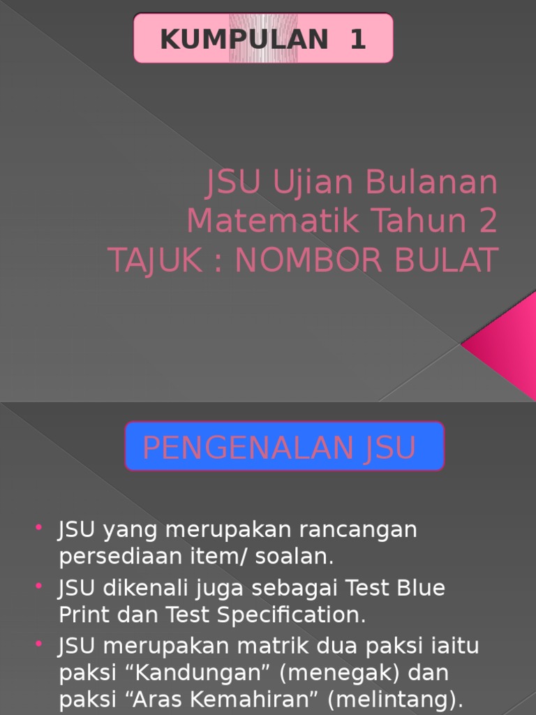 JSU Ujian Bulanan | PDF