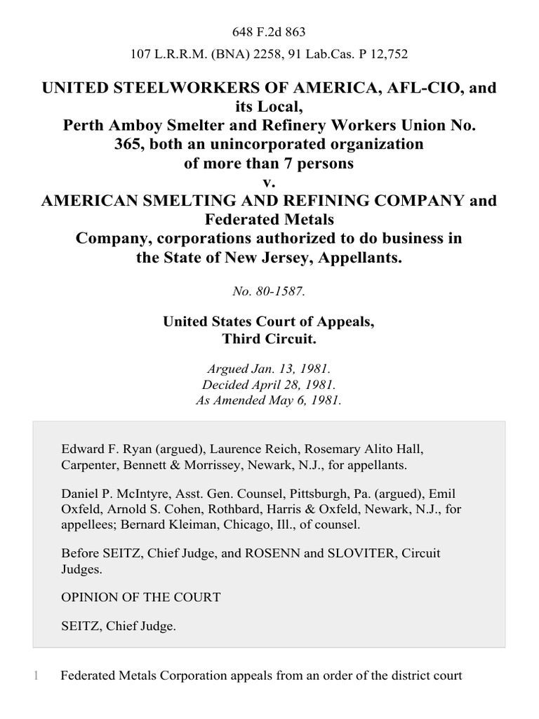 United States Court of Appeals, Third Circuit | PDF | Layoff | Arbitration