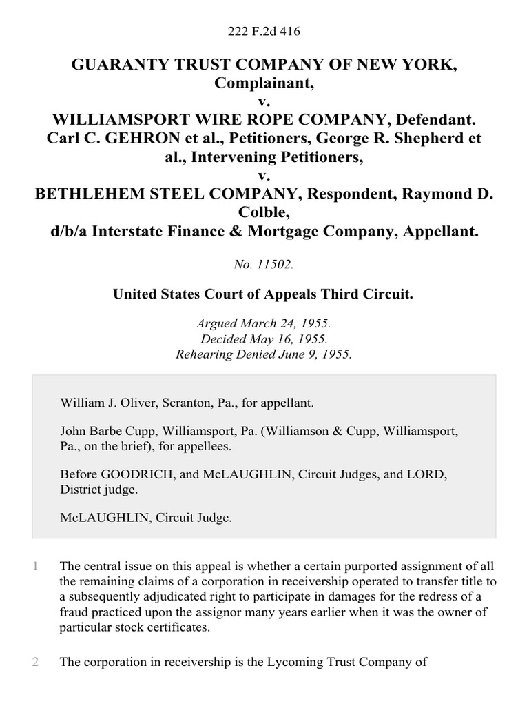 United States Court of Appeals Third Circuit | PDF | Assignment (Law ...