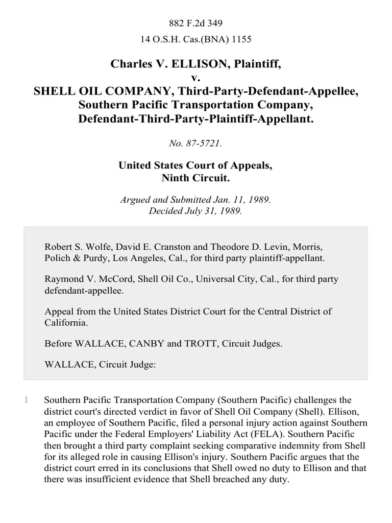 Charles v. Ellison v. Shell Oil Company, Third-Party-Defendant-Appellee ...