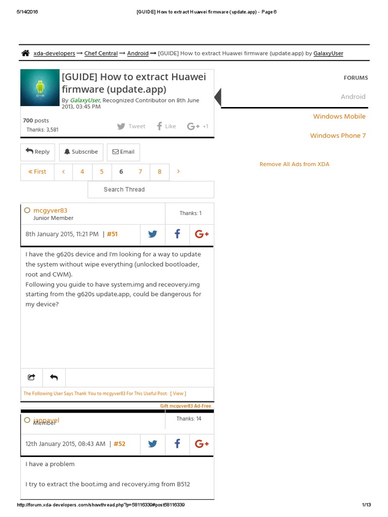 (GUIDE) How To Extract Huawei Firmware (Update | Download Free PDF | Android (Operating System ...