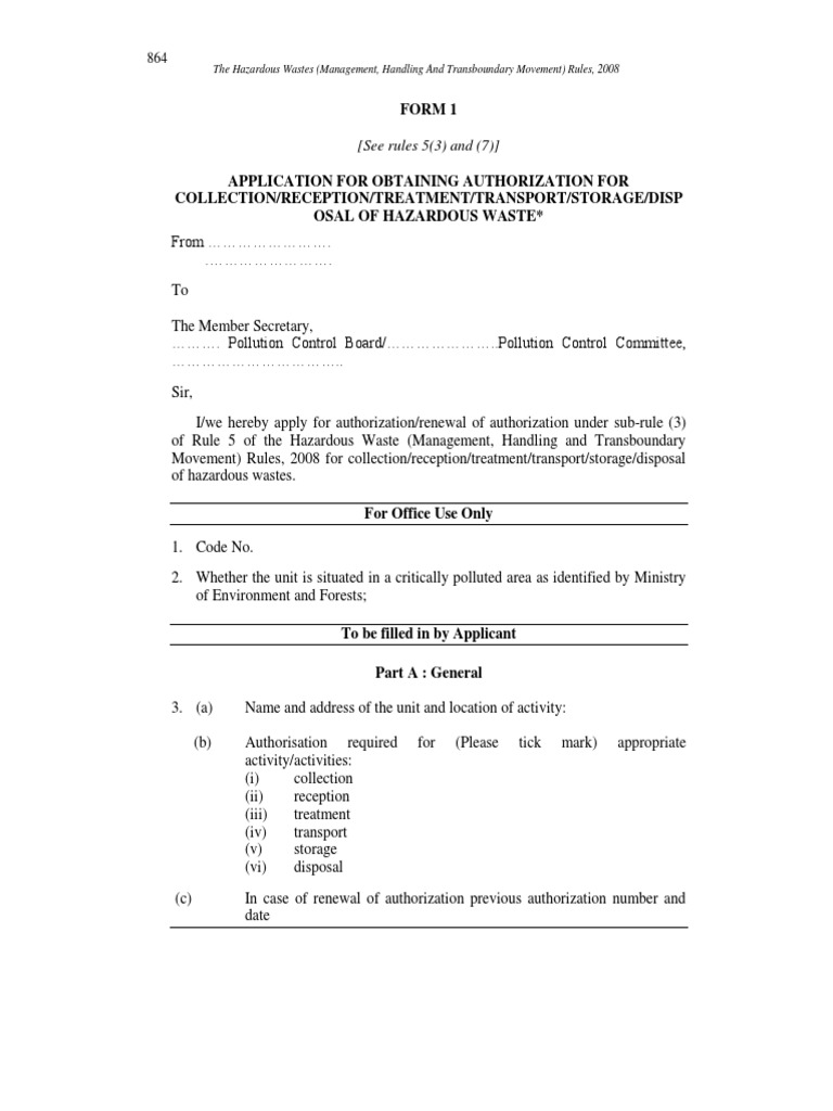 Hazardous Waste Form | PDF | Hazardous Waste | Waste