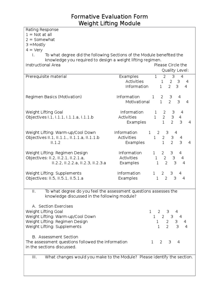 Formative Assessment Questions | PDF