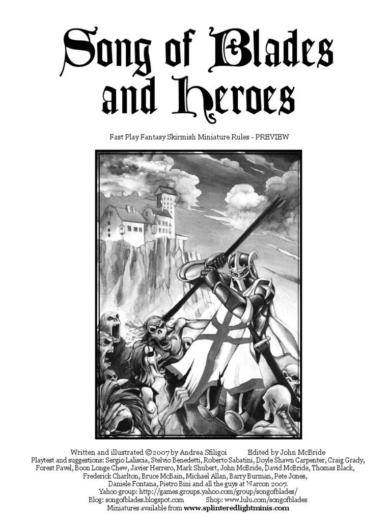 Preview Song of Blades English | PDF | Gaming | Tabletop Games