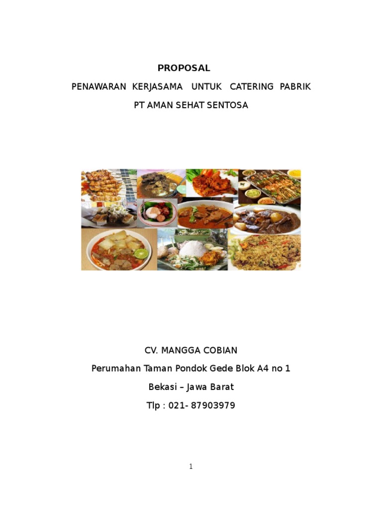Proposal Catering | PDF