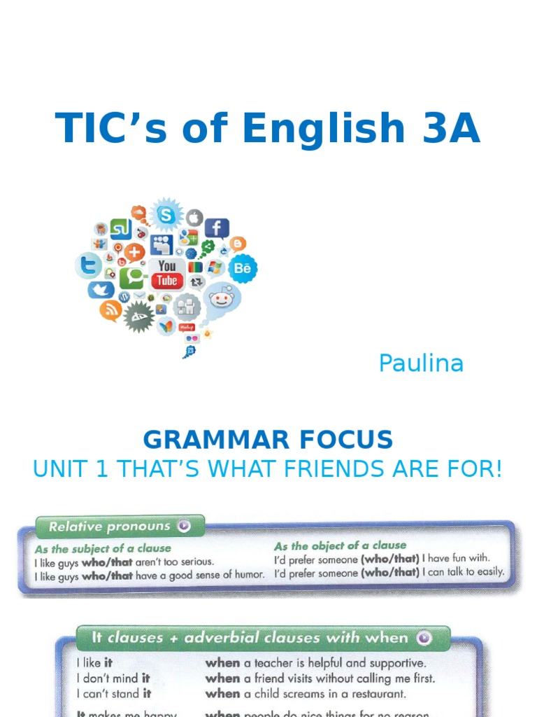 English 3A Grammar Focus Units | PDF