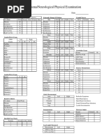 Chiropractic Exam Form | PDF