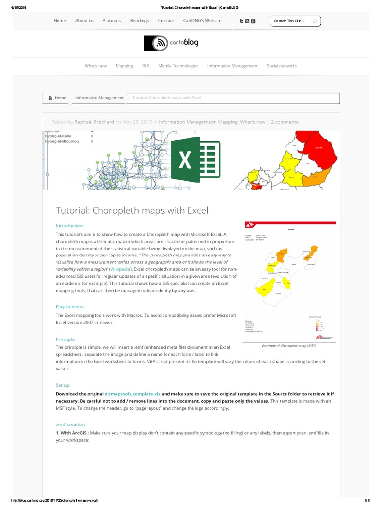 Tutorial - Choropleth Maps With Excel - CartoBLOG | PDF | Microsoft ...