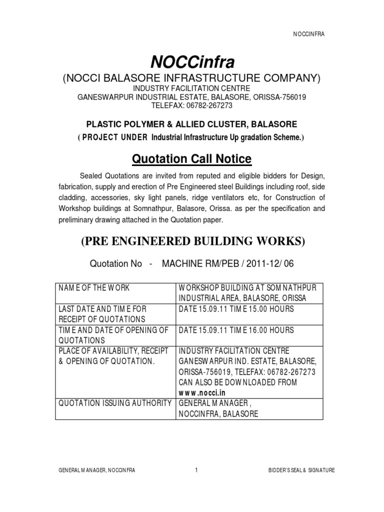 Quotation Paper Workshop - Peb | PDF | Framing (Construction) | Roof