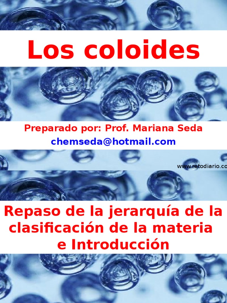 coloides.ppt | Coloide | Mezcla