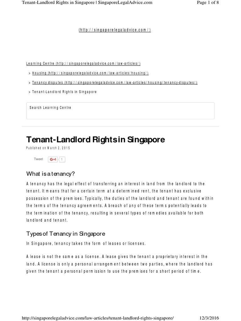 Tenant Landlord Rights | PDF | Leasehold Estate | Landlord–Tenant Law