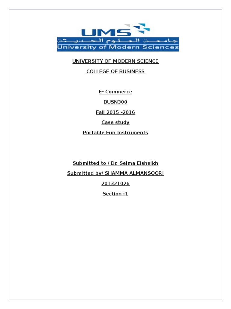 University of Modern Science College of Business | Download Free PDF ...
