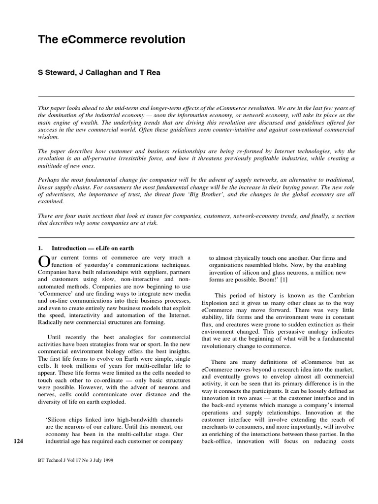 E Commerce Revolution | PDF | E Commerce | Advertising