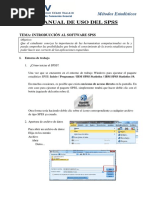 Guía para Procesar Los Gráficos y Tablas de Frecuencia en SPSS | PDF | Spss