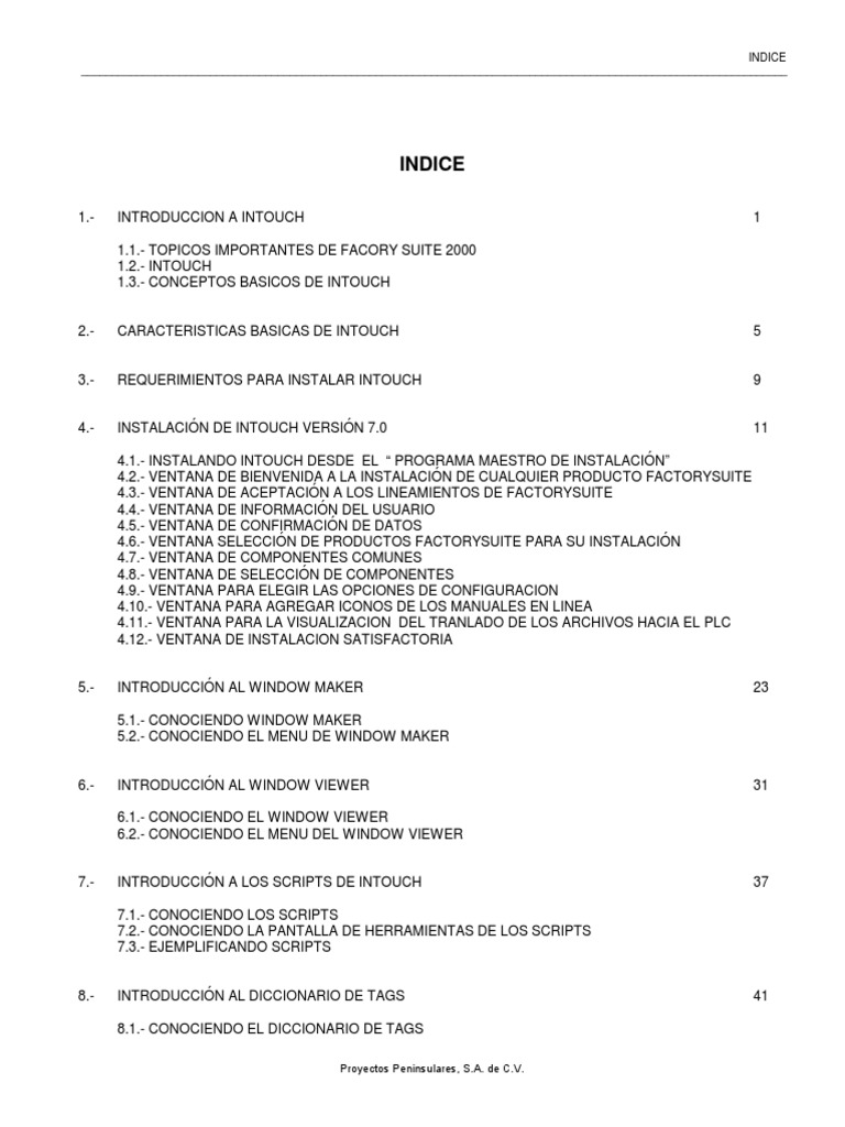 Manual Intouch | PDF | Controlador lógico programable | Servidor (Computación)