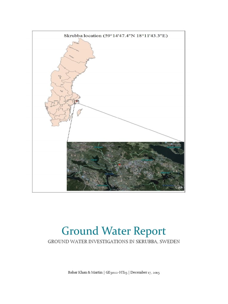 Groundwater Contamination in Skrubba | PDF | Hydrology | Hydrogeology