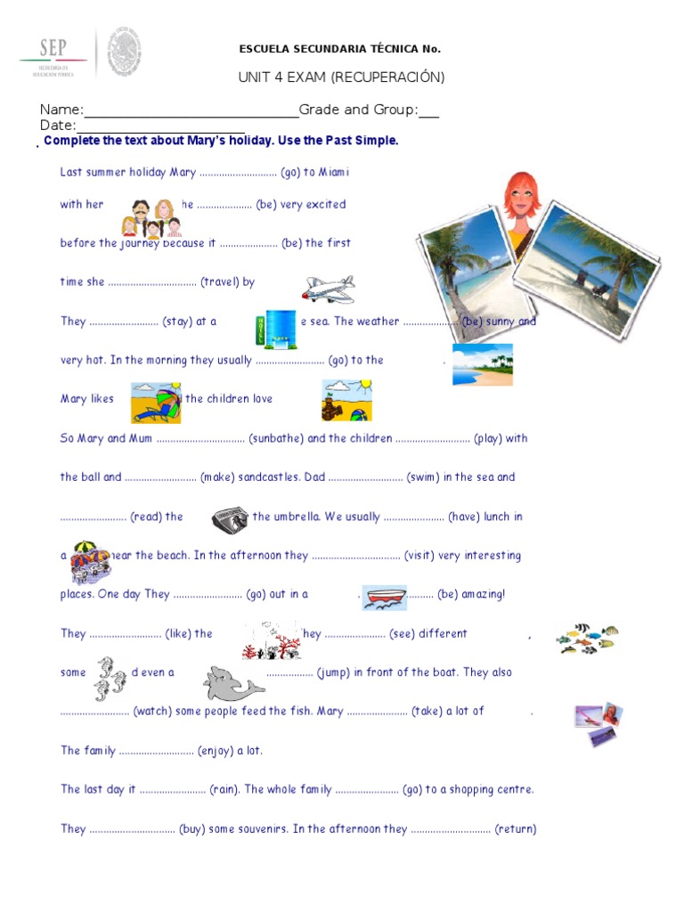 Exercises To Practice Simple Past | PDF | Nature