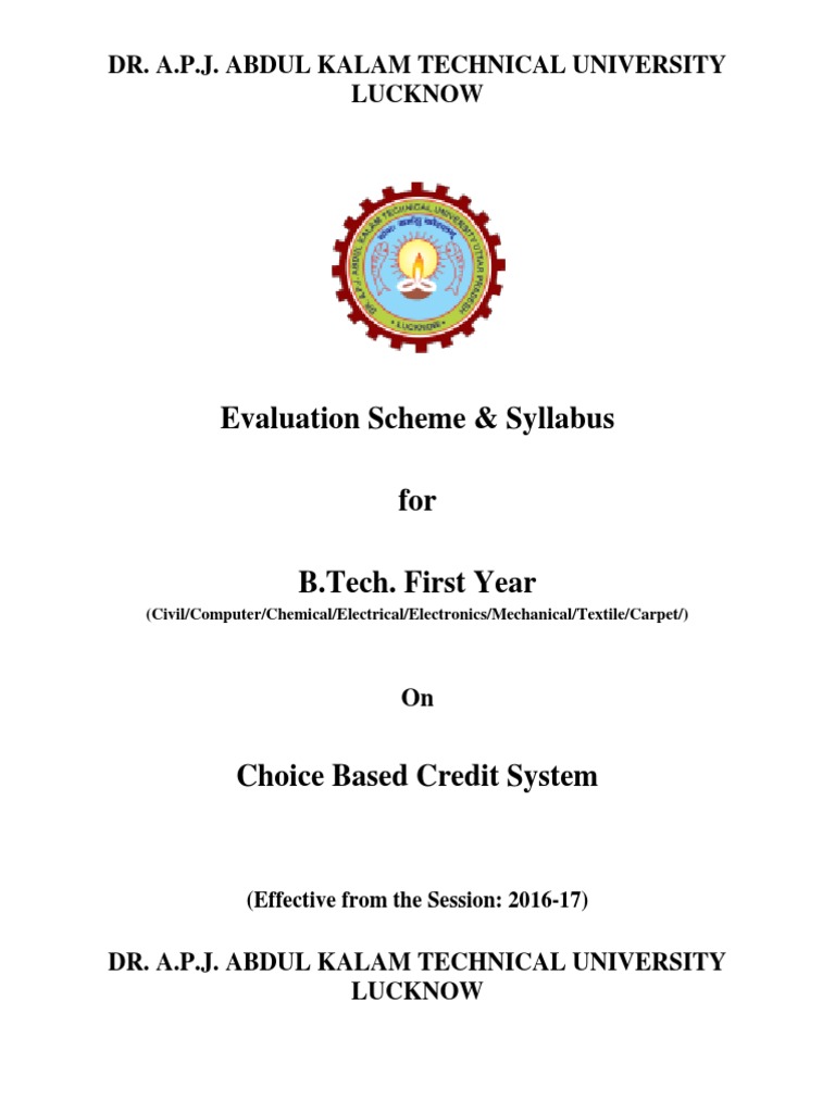 B. Tech. All Branch Ist Scheme AKTU | PDF | Amplifier | Operational ...