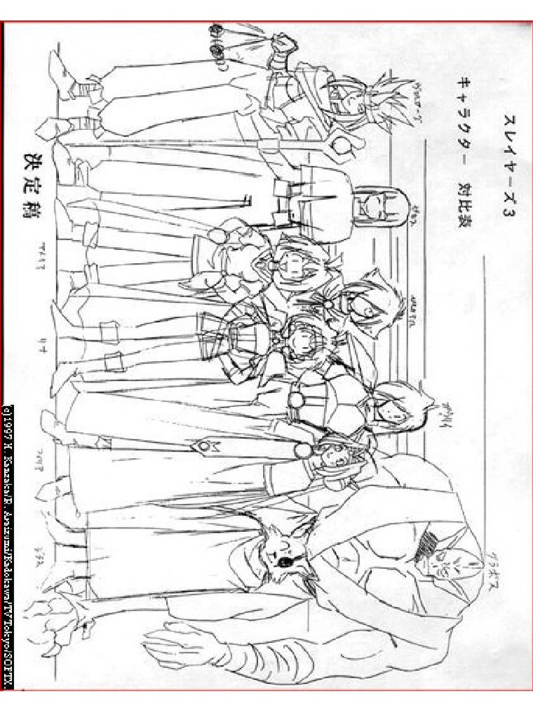 Slayers (Character Drawing Studies) | PDF