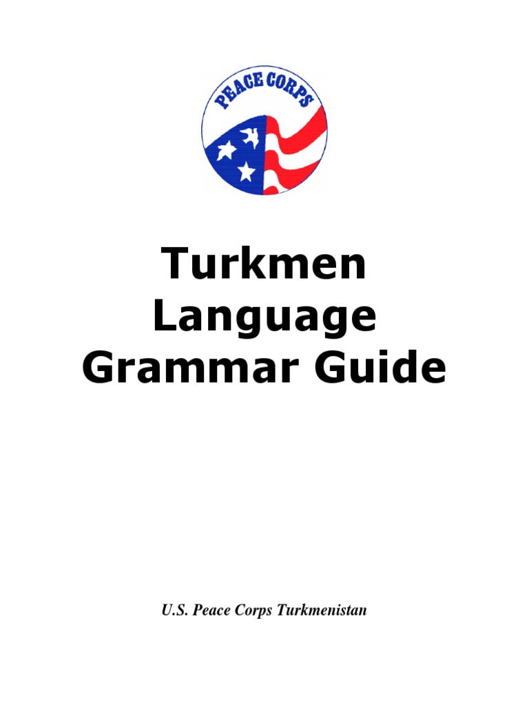 Turkmen Language Grammar Guide (Peace Corps) | PDF | Vowel | English ...