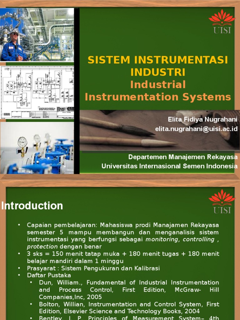 Sistem Instrumentasi Industri: Industrial Instrumentation Systems | PDF