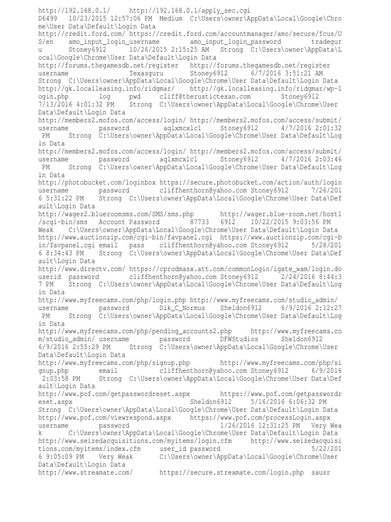New Text Document | PDF | User (Computing) | Login