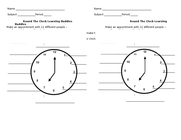 12-Hour Learning Appointment Guide | PDF