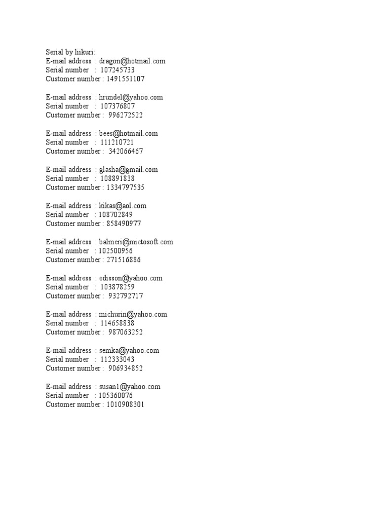 Serial of VueScan | PDF