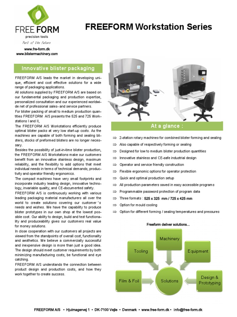Freeform Blister Machinery | PDF | Packaging And Labeling | Machines