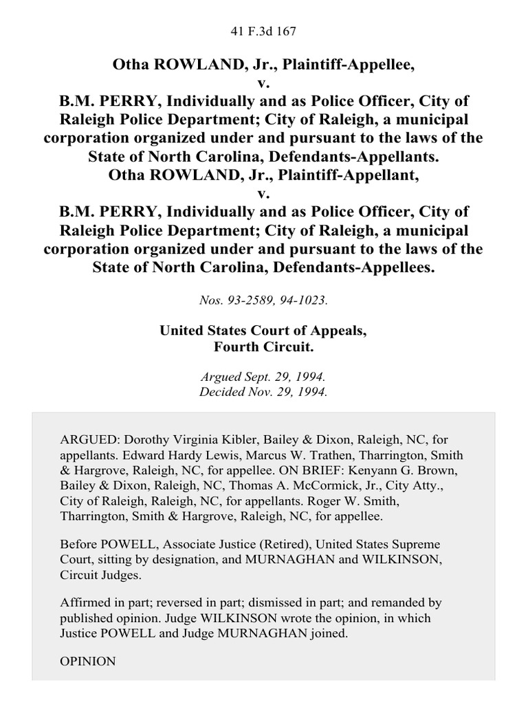 United States Court of Appeals, Fourth Circuit | PDF | Reasonable ...