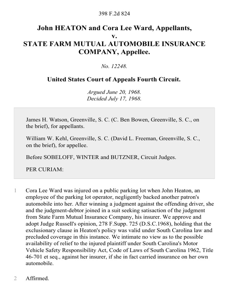 State Farm Insurance Coverage Dispute | PDF | Law