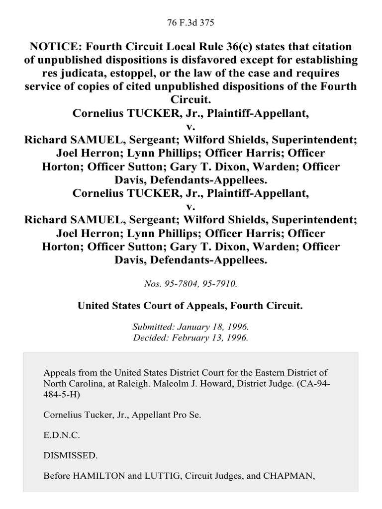 United States Court of Appeals, Fourth Circuit | PDF