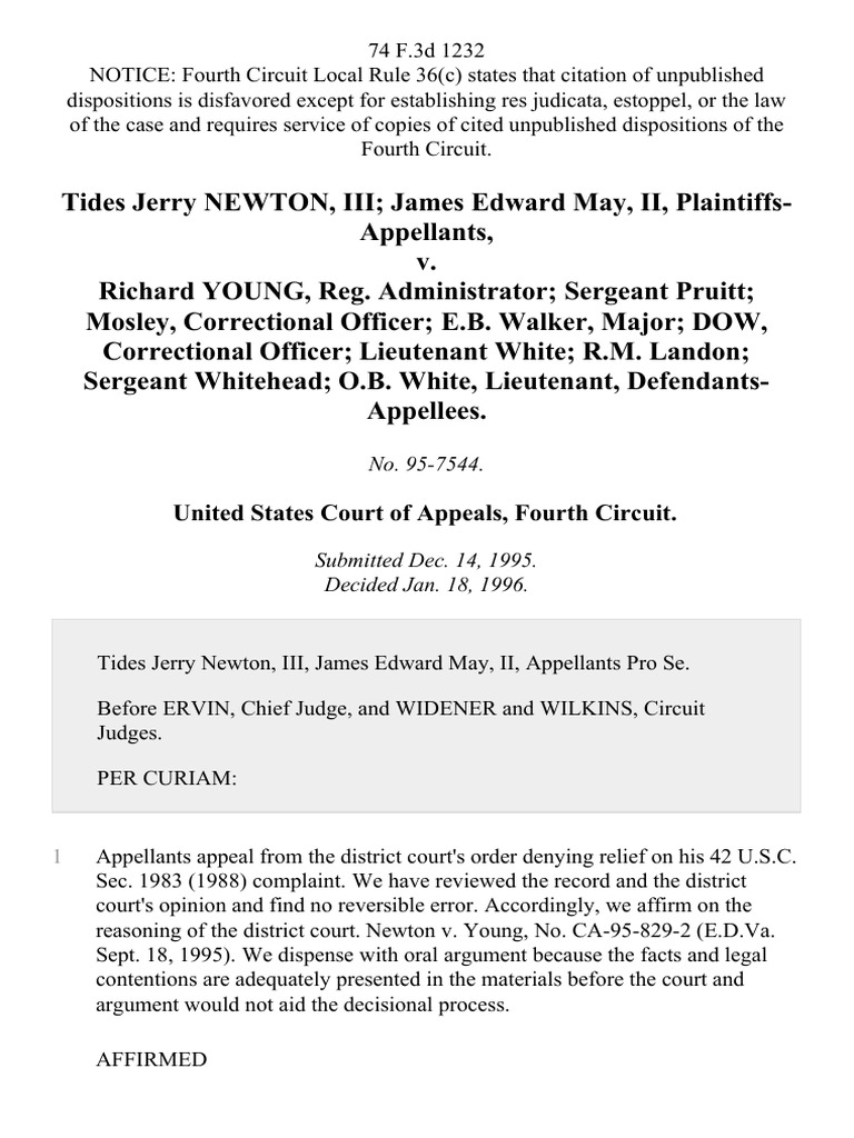 United States Court of Appeals, Fourth Circuit | PDF