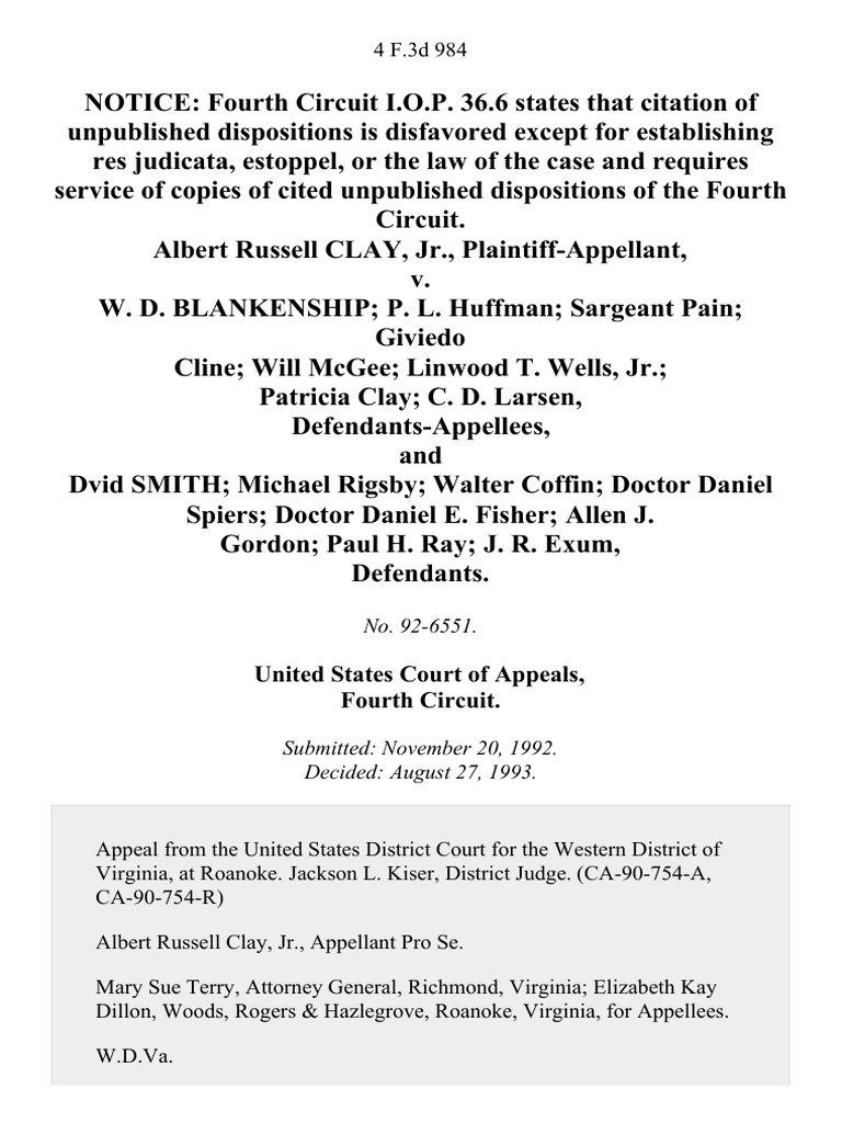 United States Court of Appeals, Fourth Circuit | PDF