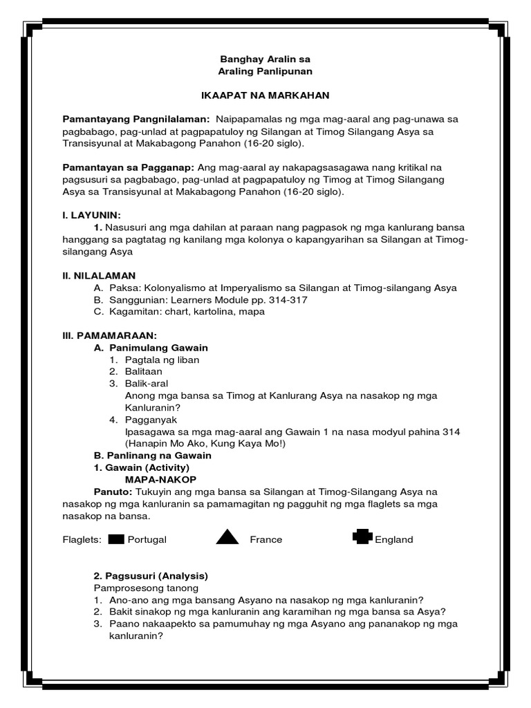 Yunit 4 - Aralin 1 | PDF