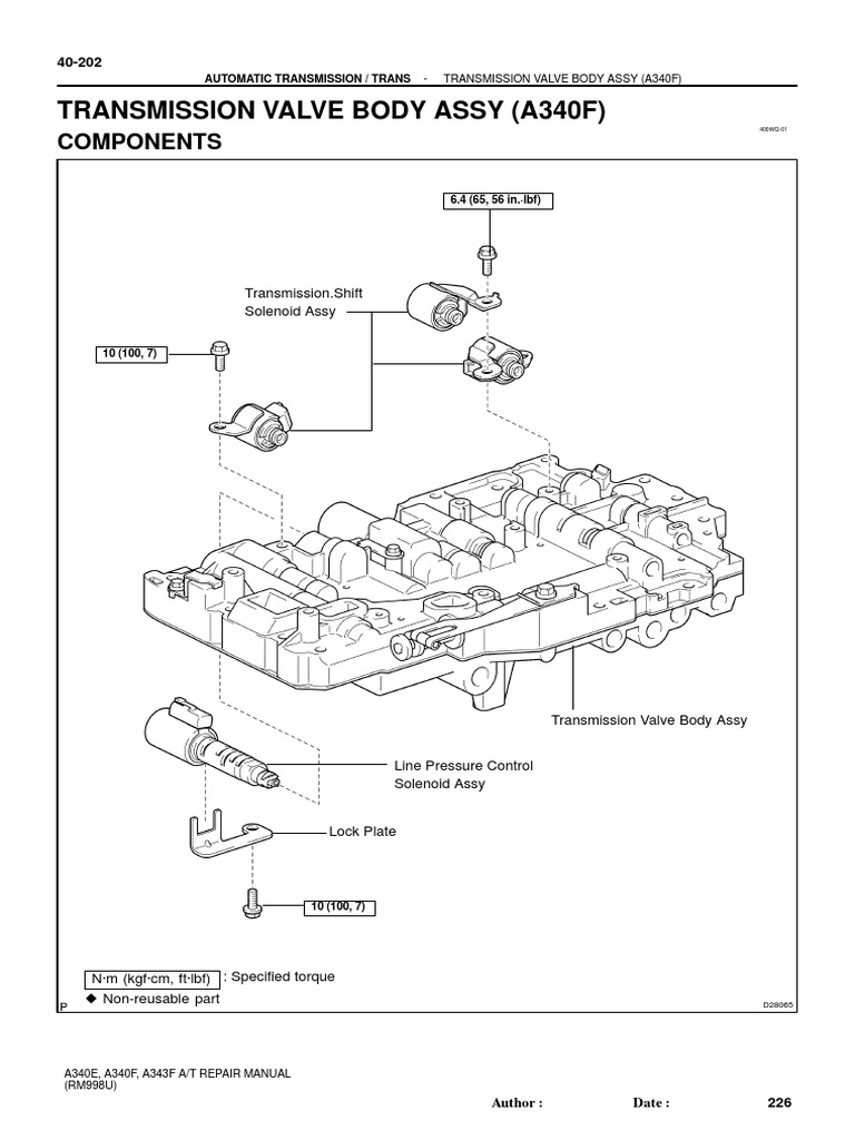Toyota A340F | PDF