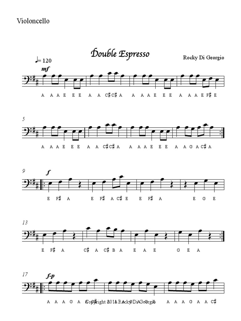 Double Espresso - CELLO | PDF