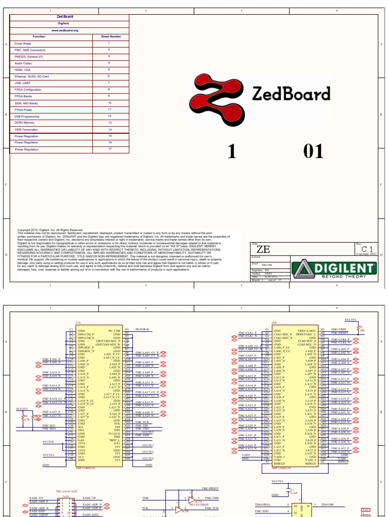 ZedBoard RevC.1 Schematic 130129 | Download Free PDF | Business