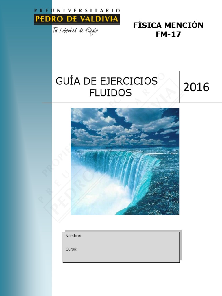 Física - Ejercicios Fluidos | PDF | Presión | Densidad