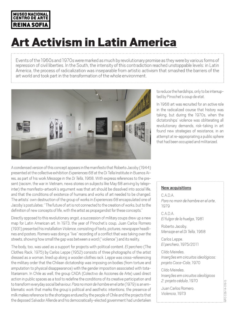 Art Activism in Latin America | PDF | Political Theories | Unrest